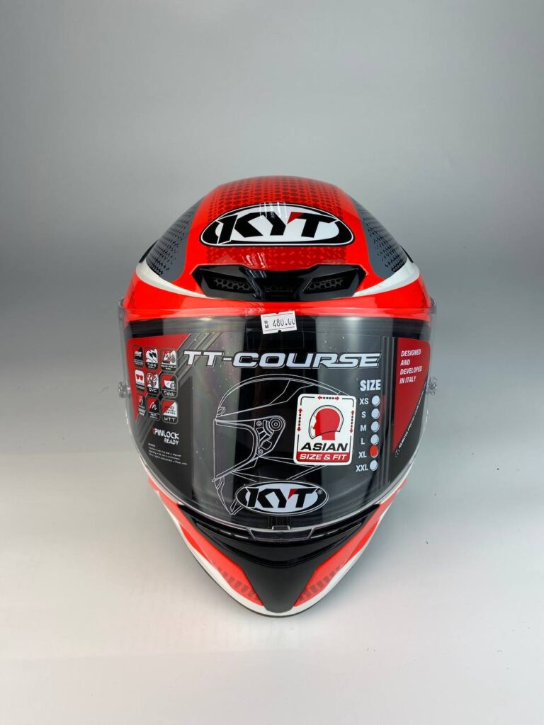 KYT TT COURSE GEAR BLACK RED – Tokan Helmet